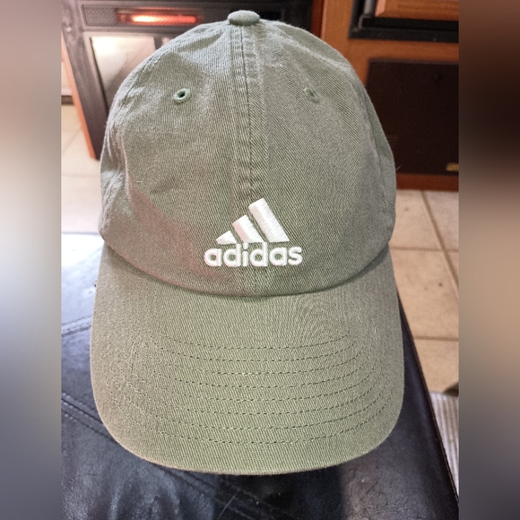 adidas | Accessories | Adidas Army Green 0 Cotton Adjustable Ballcap ...